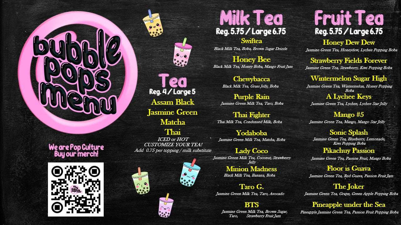 Bubble Pops: Boba Tea X Pop Culture the Store – BUBBLE POPS